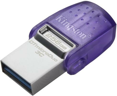 Флешка 256Gb Kingston DataTraveler microDuo 3C G3 USB Type-C USB 3.2 фиолетовый