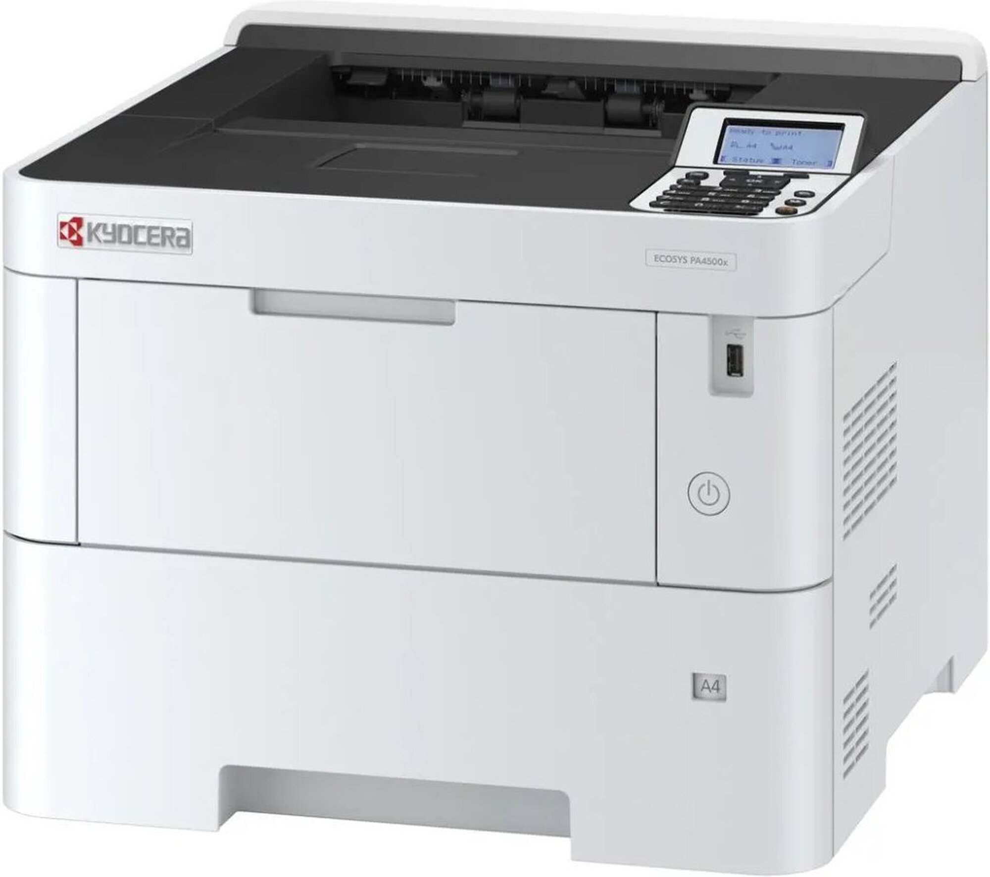 Принтер Kyocera Ecosys PA4500x, лазерный, двусторонняя печать, A4, белый