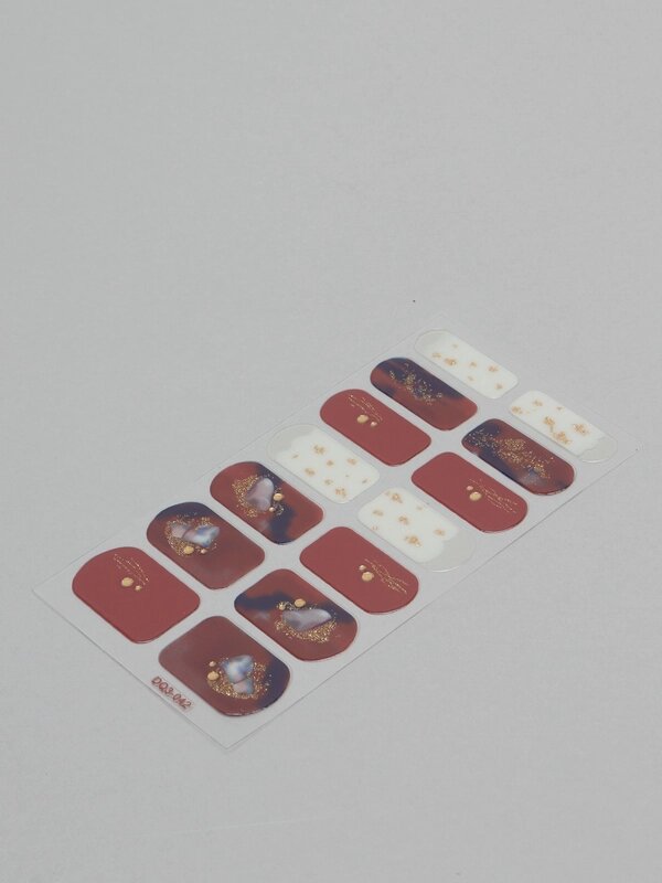 Лаковые наклейки полоски для ногтей