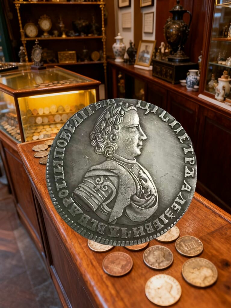 Монеты/Старинная русская монета 1724 года