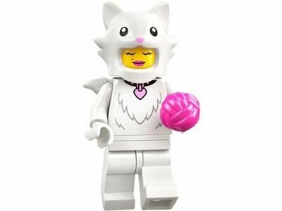 Коллекционная минифигурка LEGO Minifigures 71051-2 Series Animals Fluffy Cat Costume Girl