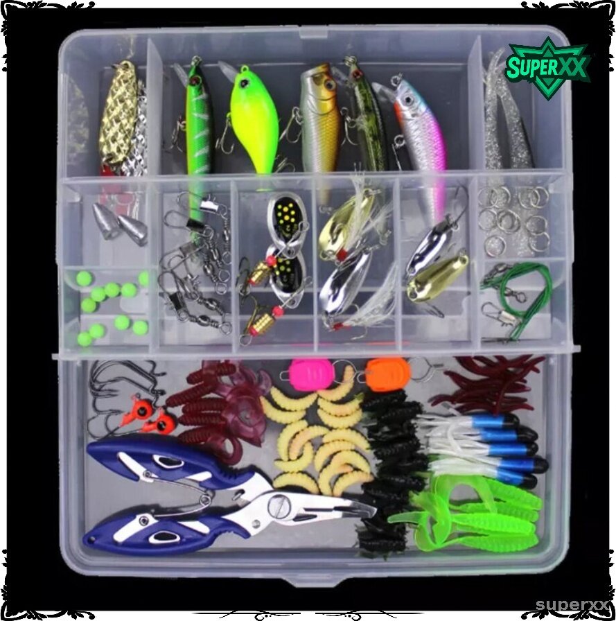 Эксклюзивный комплект LEO sports из 103 приманок для рыбалки