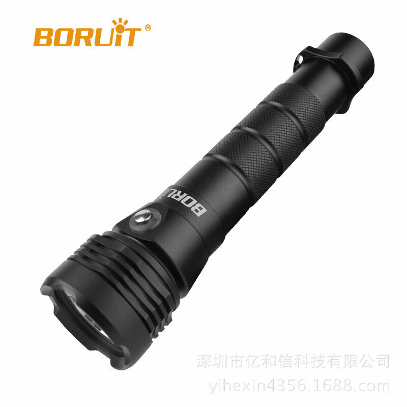 BORUiT XHP50.2 Высокомощный фонарь с белым светом для дайвинга и подводной съемки, без батареи, в комплекте зарядное