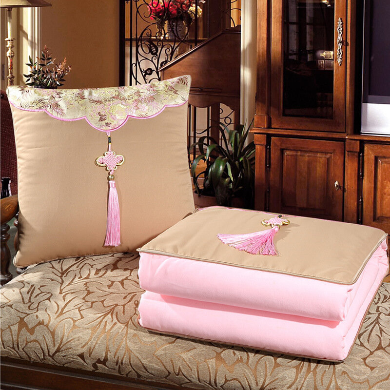 Подушка с вышивкой в китайском стиле, одеяло, подушка для автомобиля, подушка с индивидуальным печатным логотипом, подарочная подушка с китайским узлом