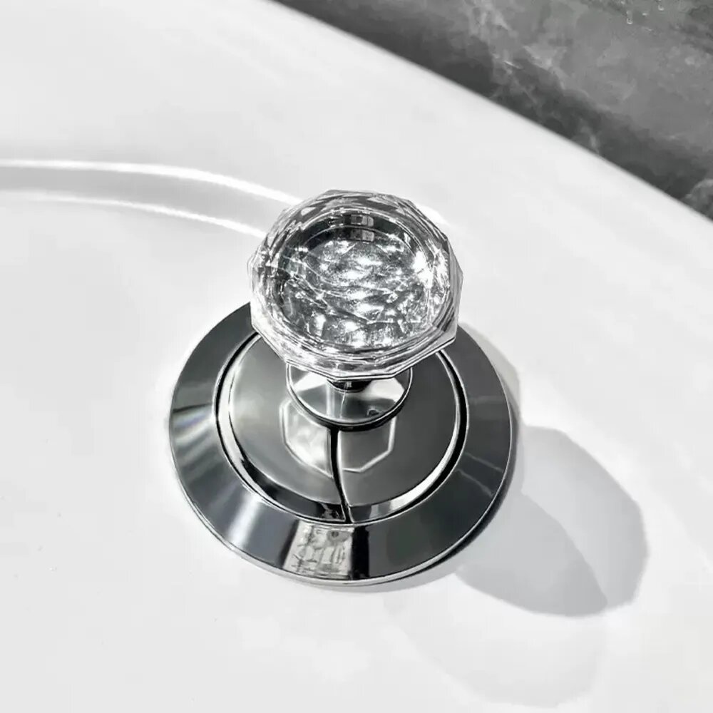 Кнопка смыва для унитаза, кристалл