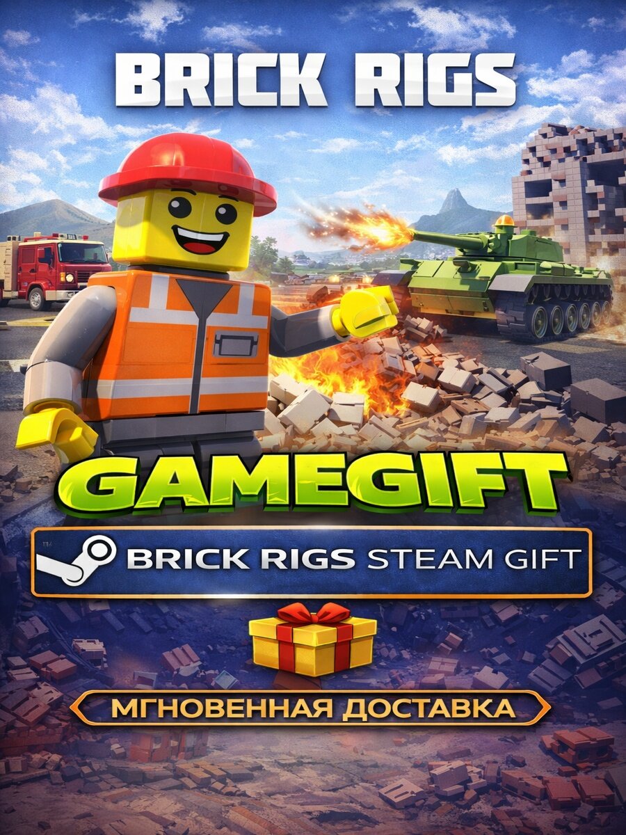 Игра Brick Rigs для STEAM ПК (PC) | Страна активации - Россия | Подарком на Ваш аккаунт | Автовыдача
