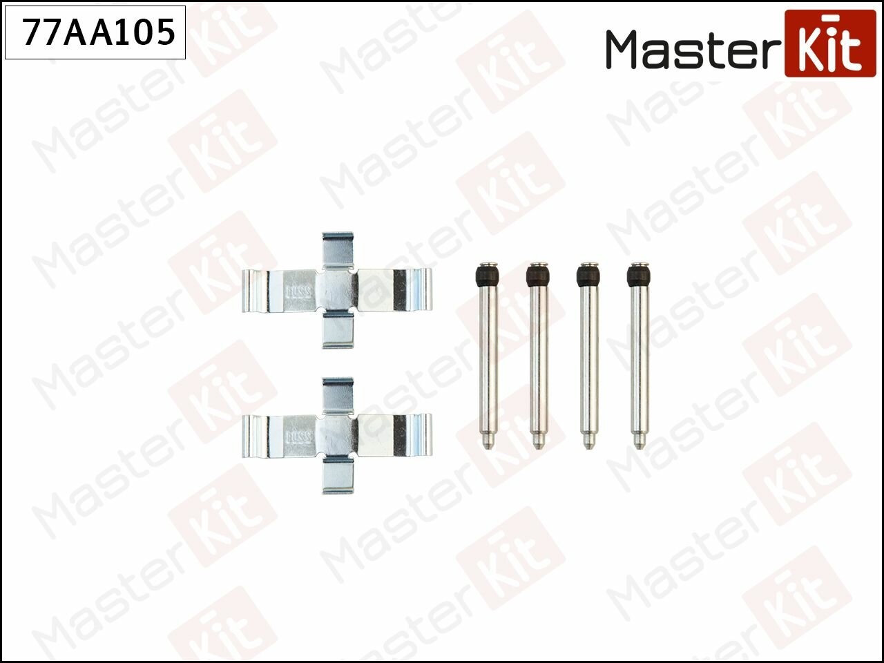 Комплект установочный тормозных колодок MB C-Class W202190W201 82-00 MasterKit 77AA105