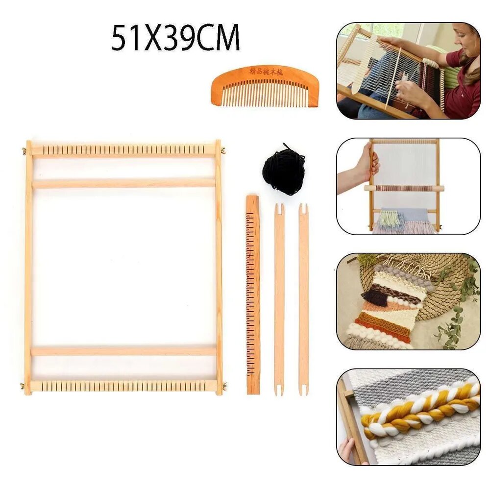 39*51 см, DIY Ткацкий станок детский, для создания уникальных шерстяных гобеленов
