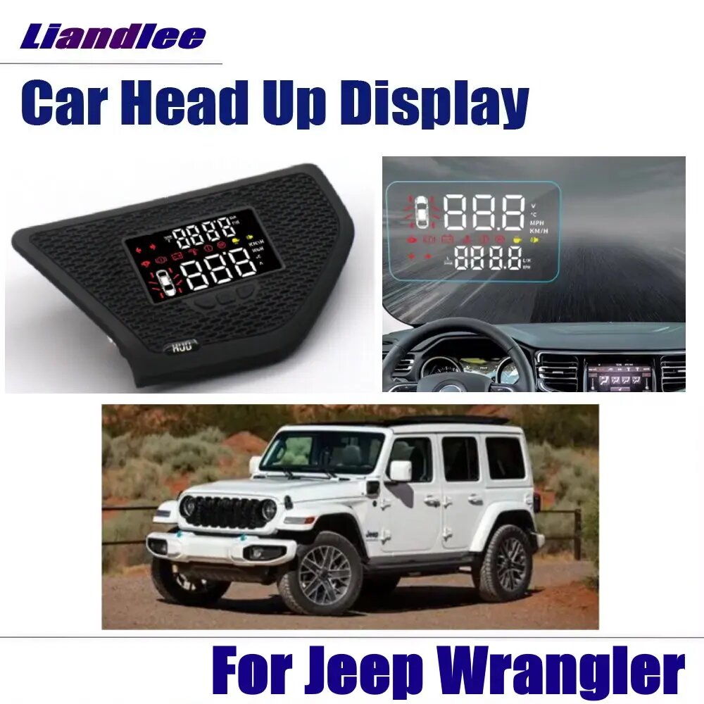 Автомобильный проекционный дисплей HUD для Jeep Wrangler (JL) 2018-2023, электронный LED-экран, проектор на лобовое стекло, аксессуары