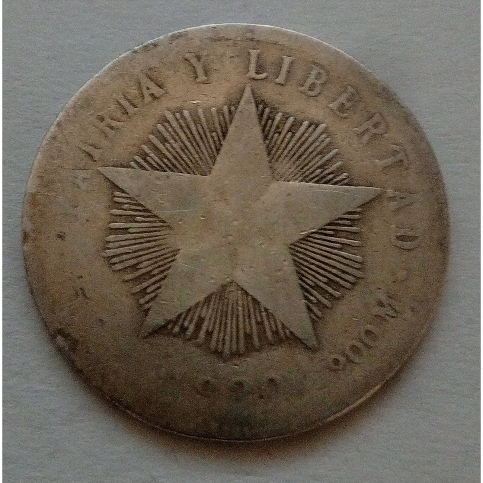 Монеты Куба 1920г. "VEINTE CENTAVOS" Регулярный выпуск G