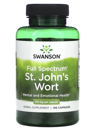 St. John's Wort 375 mg Full Spectrum (Зверобой) 120 капсул (Swanson)