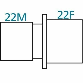 10шт Коннектор прямой 22M/22F переходник для дыхательного контура