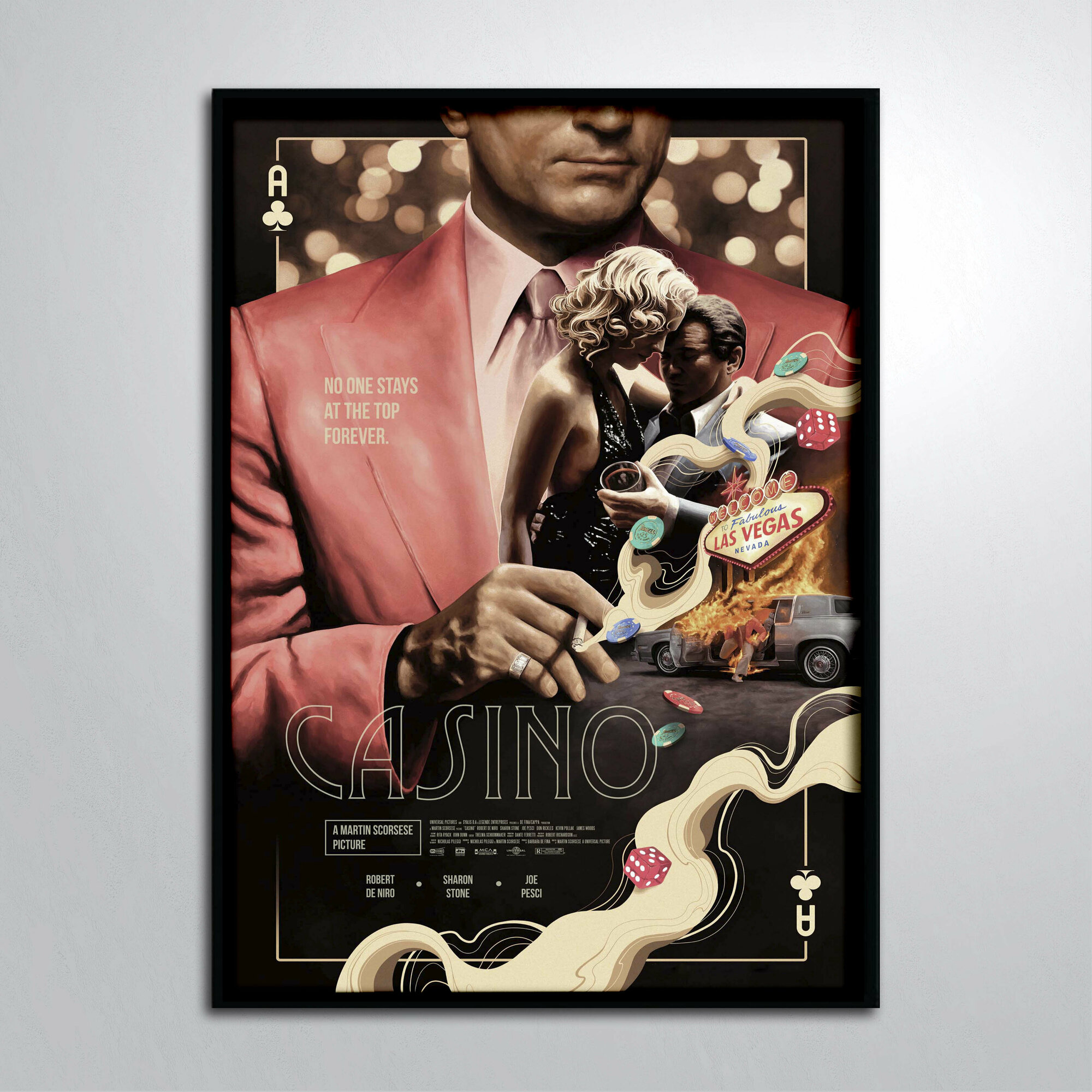 Постер без рамы/Плакат Мартин Скорсезе Казино Роберт Де Ниро Шэрон Стоун Джо Пеши Casino