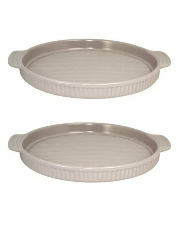 Набор форм для запекания 2шт / Фарфор, 21х3см / Lenardi