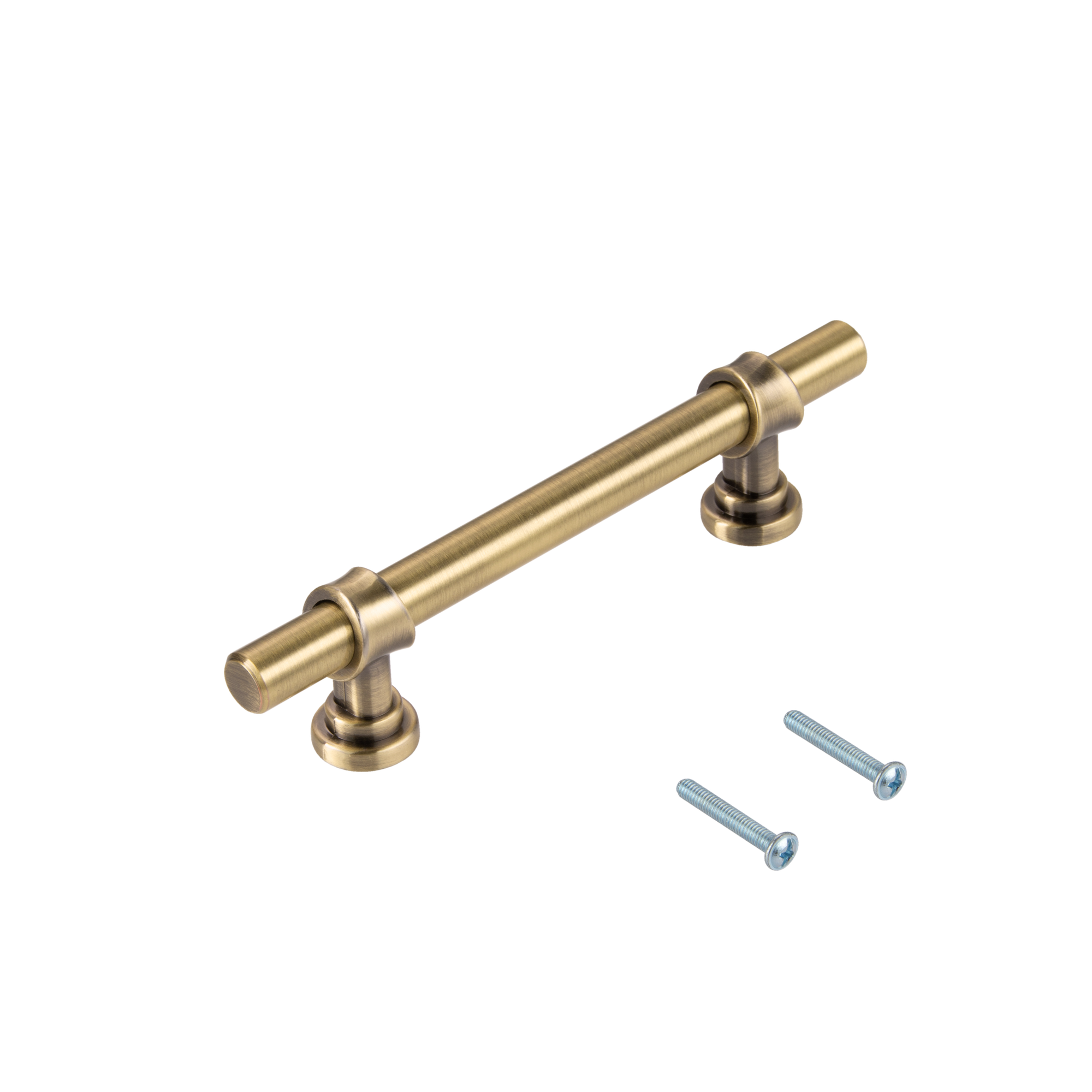Мебельные ручки - скобы EDSON 3802-96-AB (комплект 2 штуки) | античная бронза