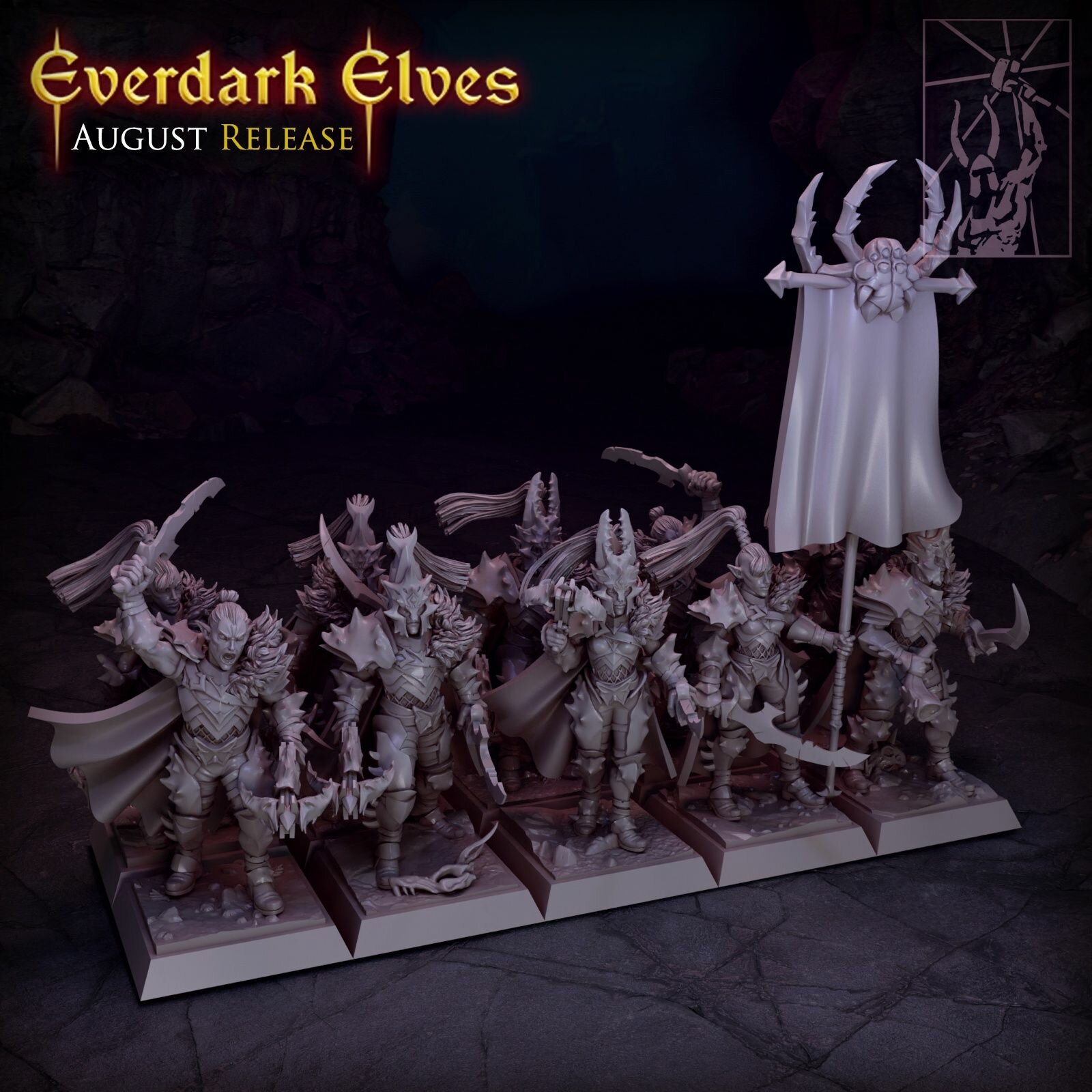 Warhammer Dark elves regiment /Темные эльфы