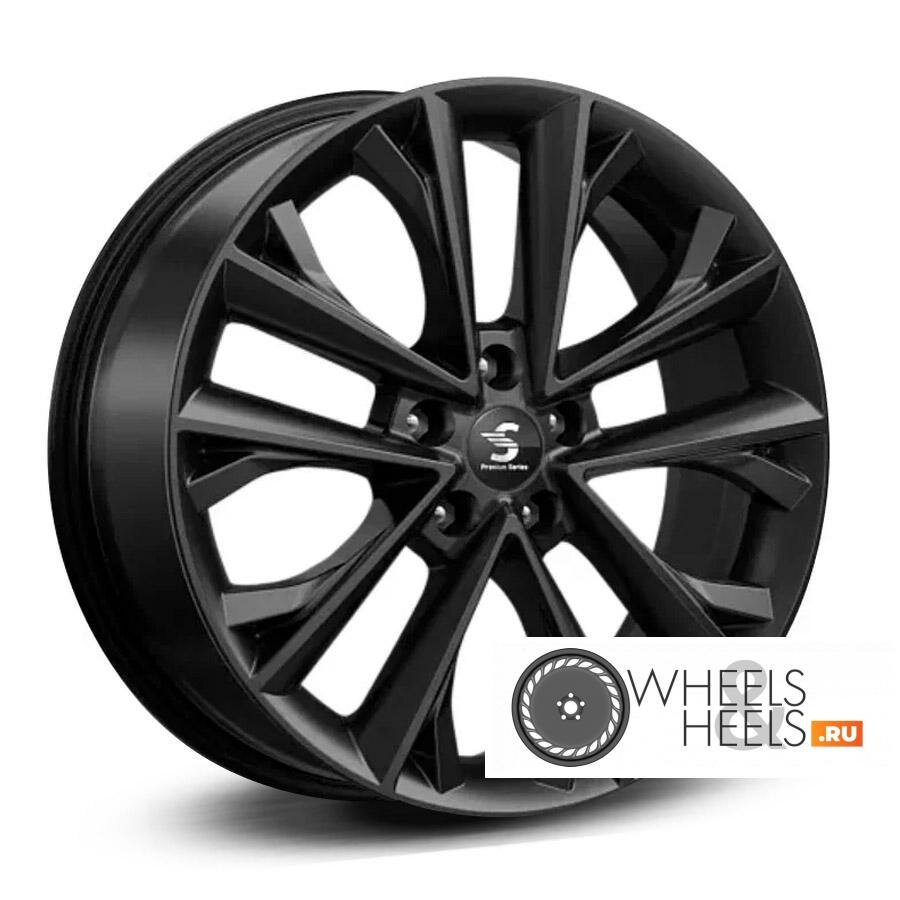 Диск автомобильный литой Premium Series КР012 Tiguan 18x7 5x112 et43 dia57.1 Черный матовый