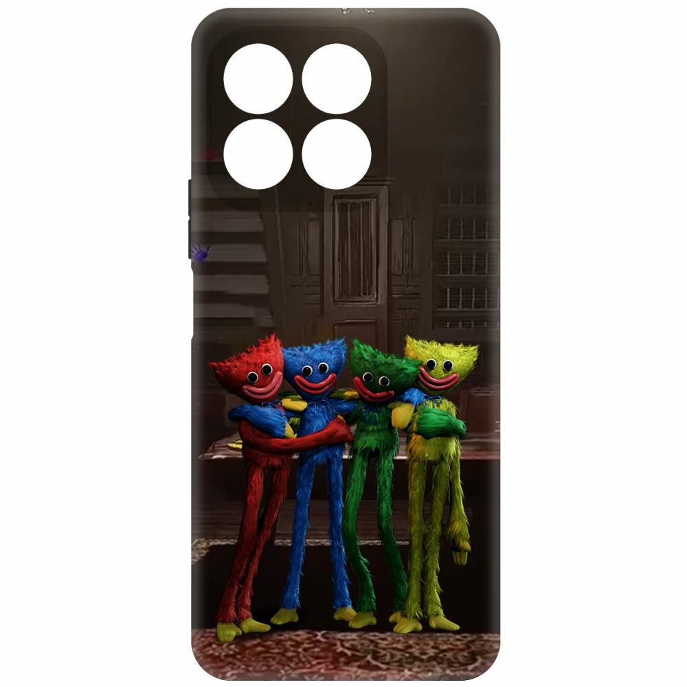 Чехол-накладка Krutoff Soft Case Хаги Ваги - Мини-Хаги для Honor X8b черный