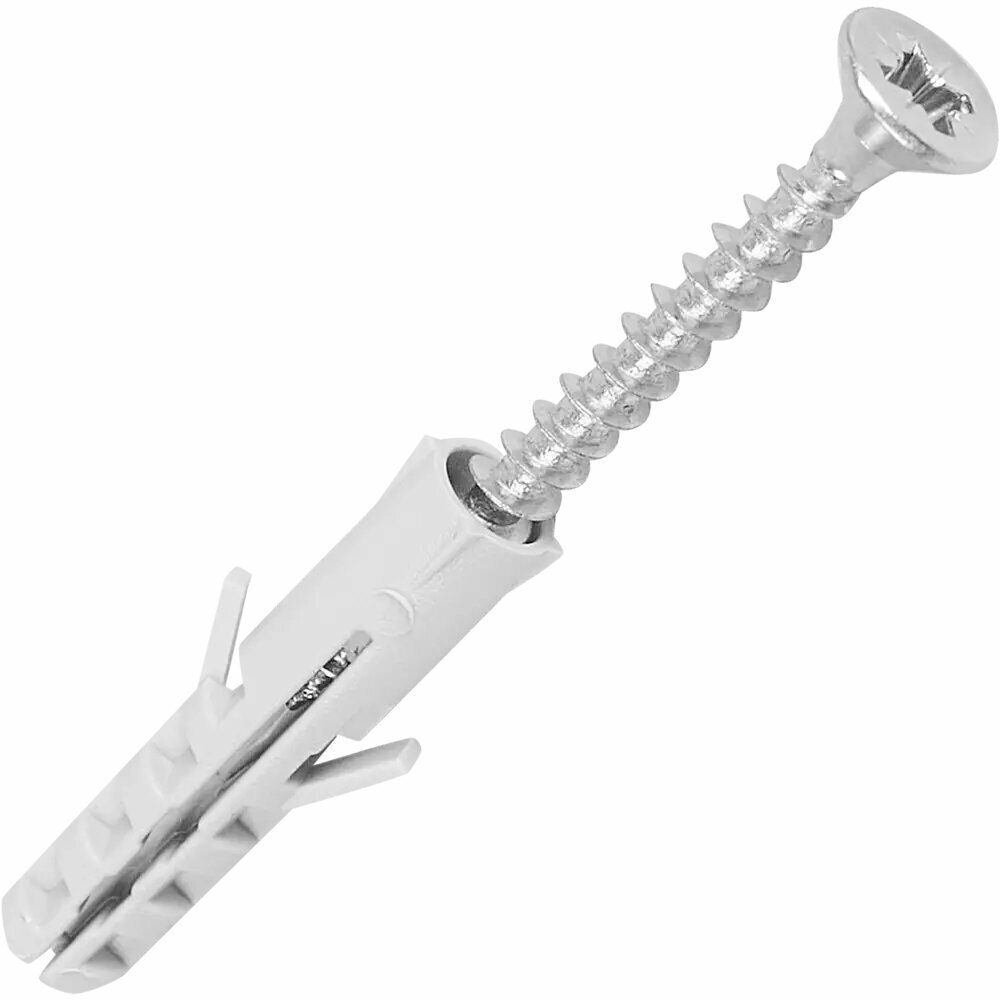 Дюбель потайной Standers PND 6х30 мм, с шурупом 4х40 мм, нейлон, 200 шт.