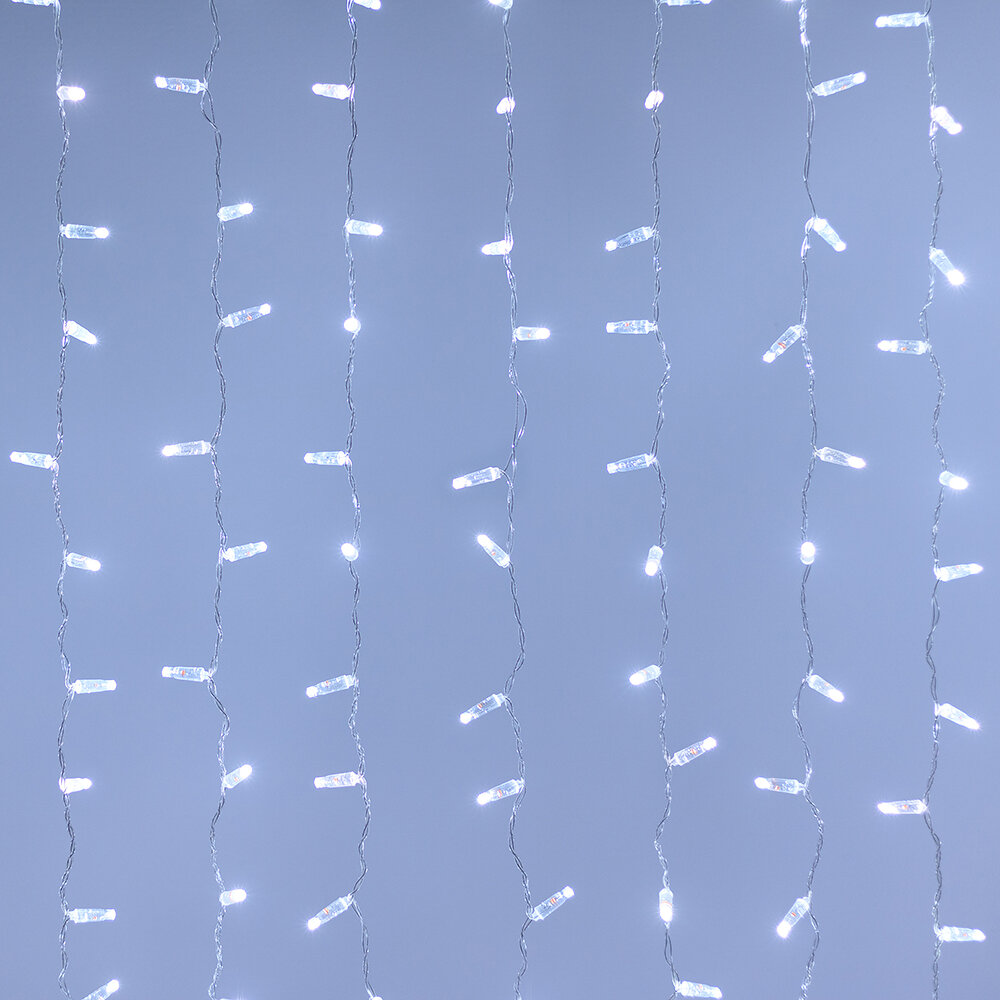 Светодиодная гирлянда ARD-CURTAIN-CLASSIC-2000x3000-CLEAR-760LED White (230V, 60W) (Ardecoled, IP65) 024856