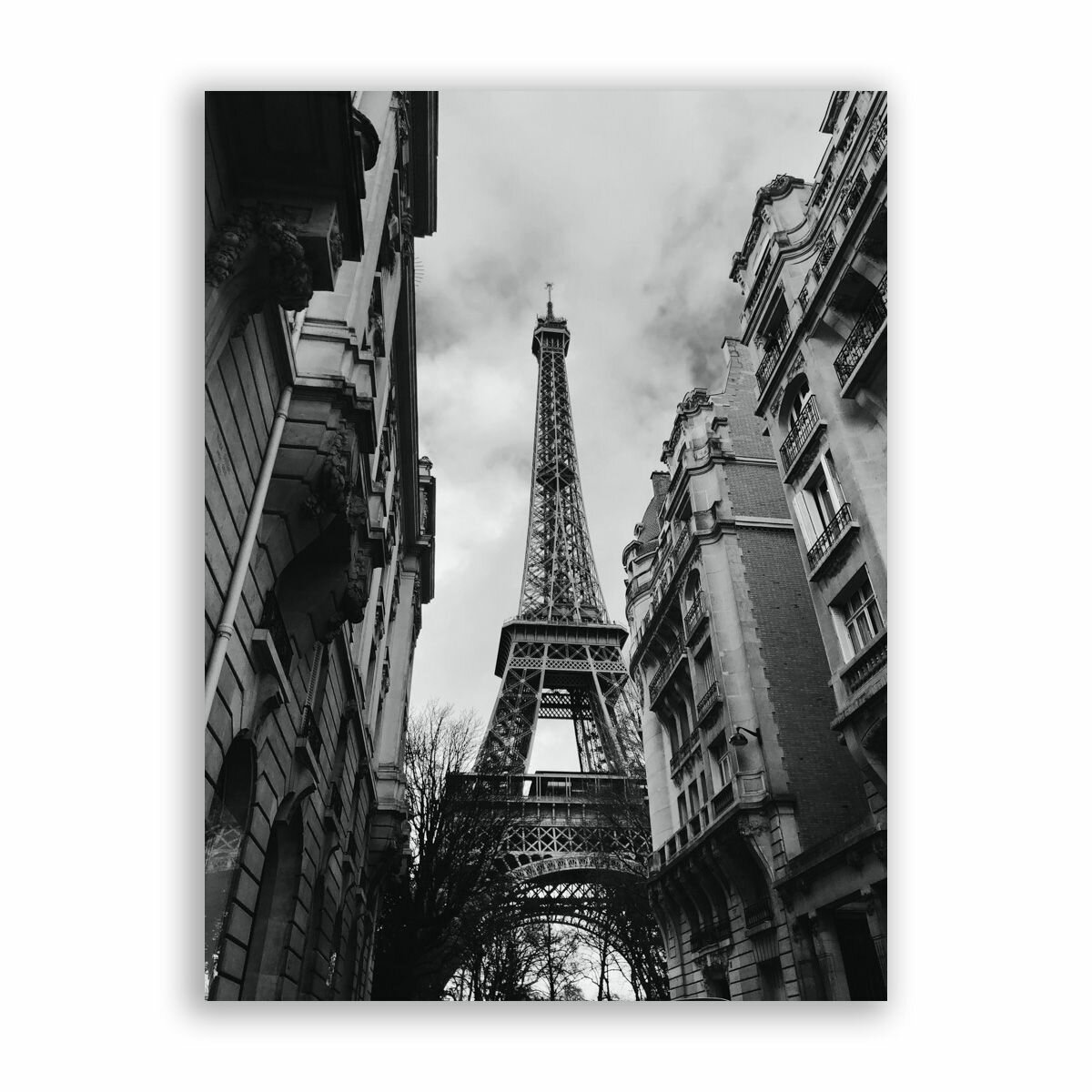 Постер, плакат на бумаге / Эйфелева башня / Размер 40 x 53 см