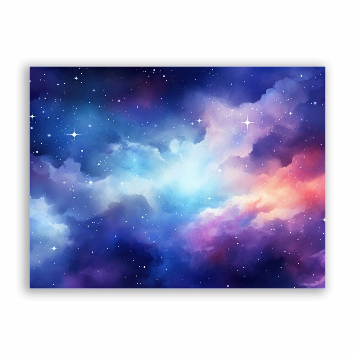 Постер, плакат на бумаге / Абстракция - Космос / Размер 30 x 40 см