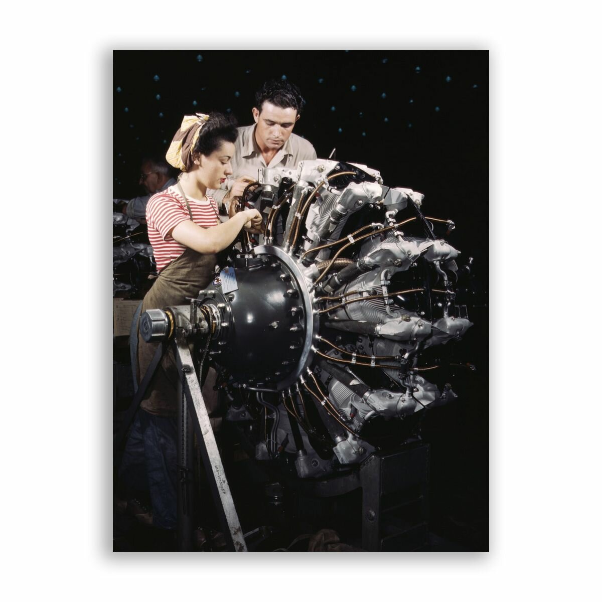 Постер, плакат на бумаге / Ретро фотографии американских рабочих. 1940 год / Размер 30 x 40 см