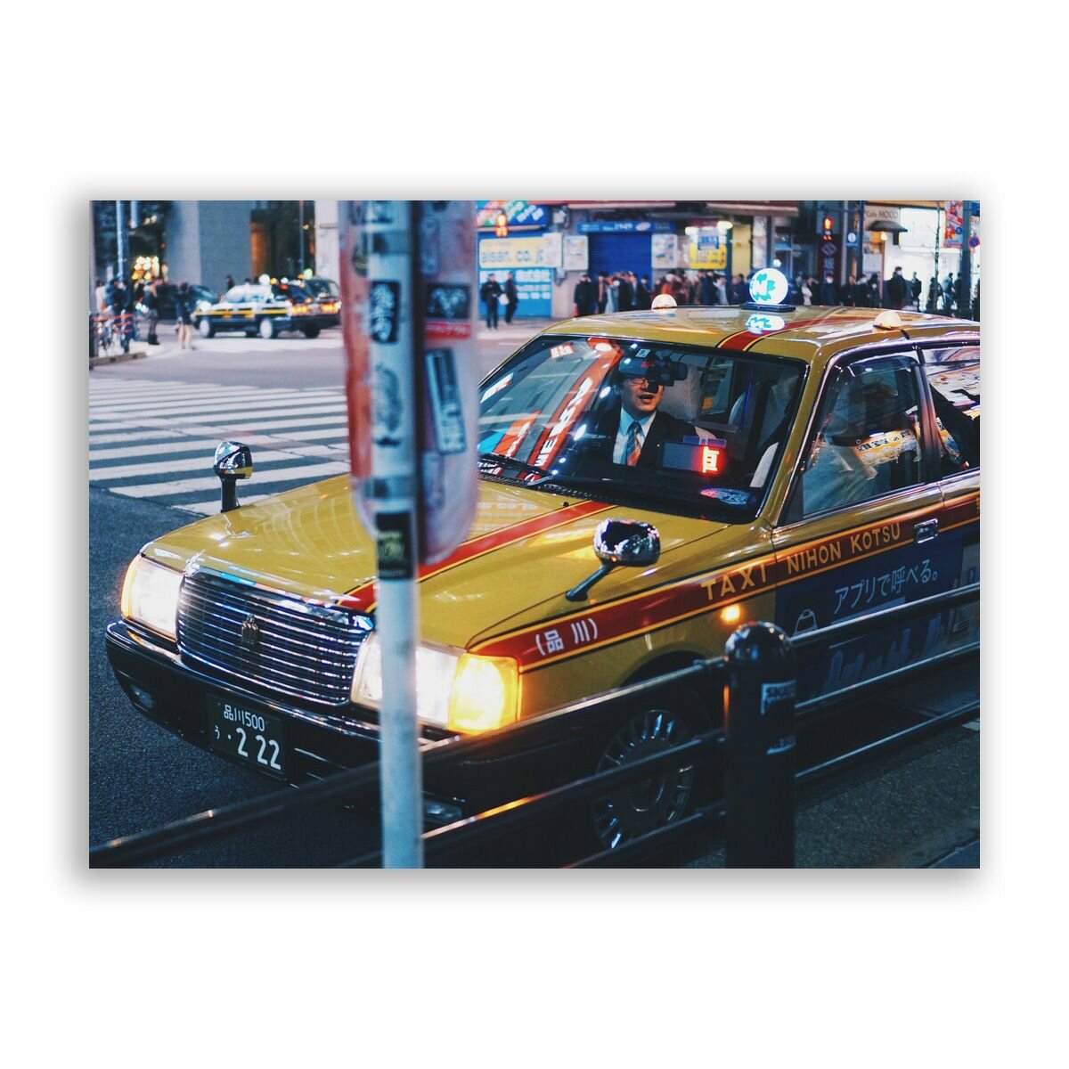 Постер, плакат на бумаге / Такси в Японии / Размер 30 x 40 см
