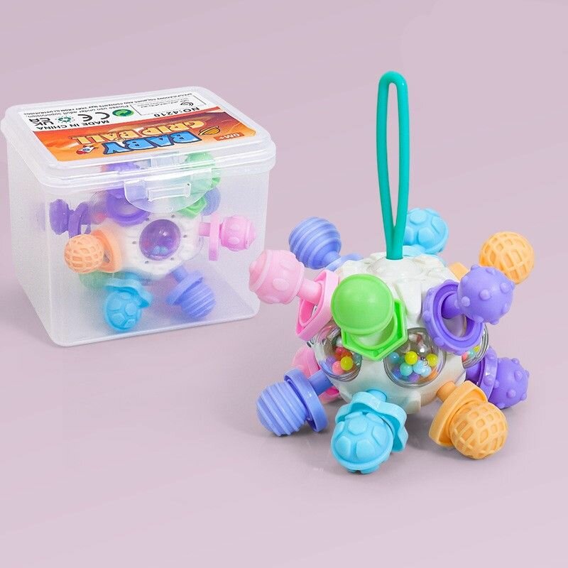 Погремушка прорезыватель, грызунок для новорожденного 3 в 1