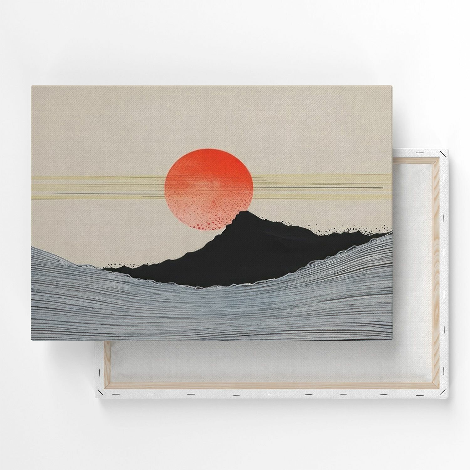 Картина на холсте, репродукция / Абстракция - Море / Размер 30 x 40 см