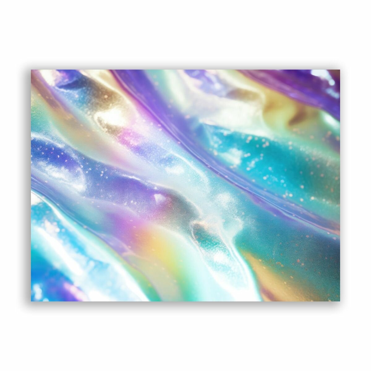 Постер, плакат на бумаге / Перламутровые абстракции / Размер 80 x 106 см