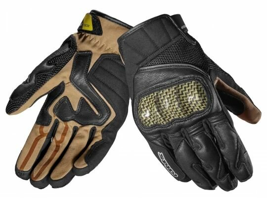 Мотоперчатки REBEL GLOVE Black/Yellow, 2XL