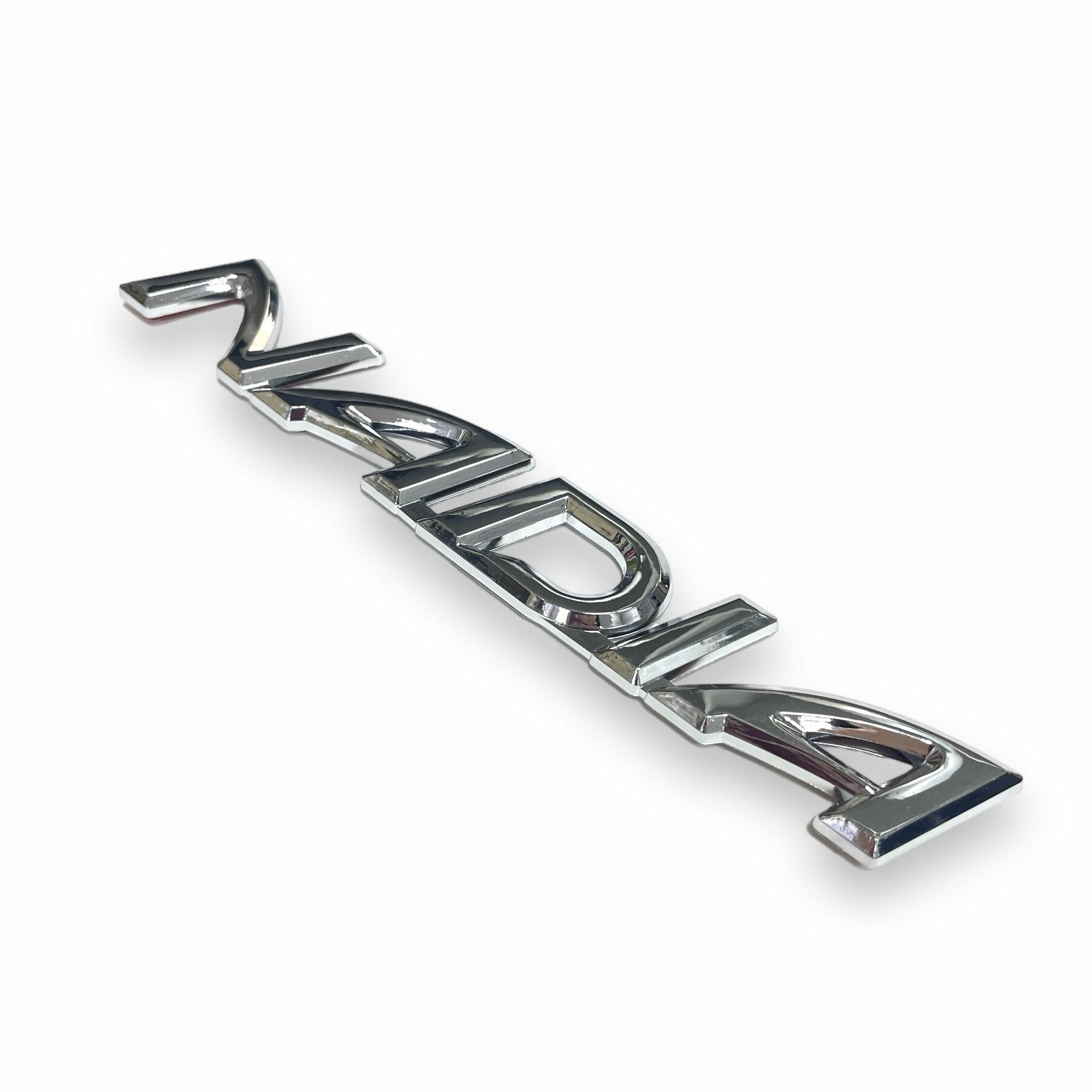 Шильдик на багажник для Toyota "NADIA" хром (длина 16см). Тойота Надя