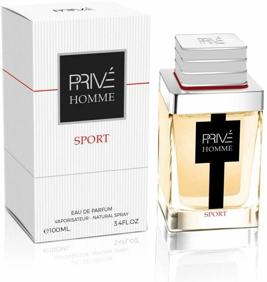 Парфюмерная вода PRIVE Homme Sport, древесный, фужерный аромат, мужская, 100мл
