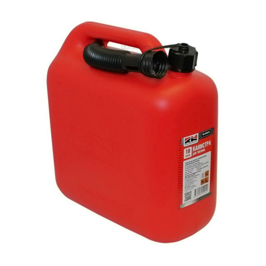 RED MARK RM800010 Канистра 10 л (п/эт.) под ГСМ с заливным устройством (красная)"RedMark"