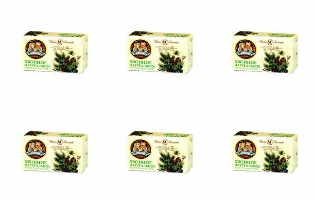 Невская косметика Твердое мыло Хвойное, 180 г, 6 шт