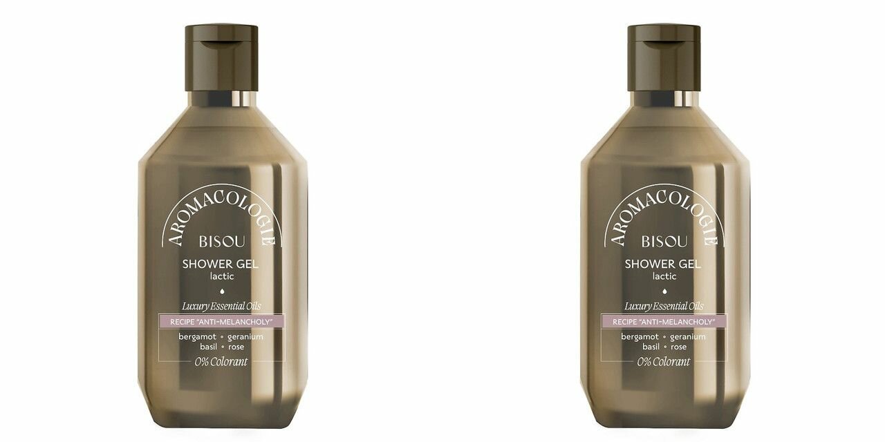 Bisou Aromacologie Гель для душа Молочный, 400 мл, 2 уп