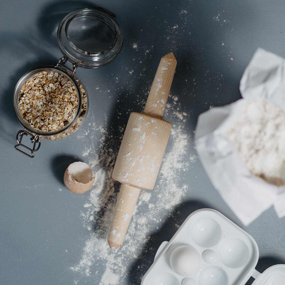 Деревянная узбекская скалка джуа для раскатывания теста из сибирского кедра. RP1