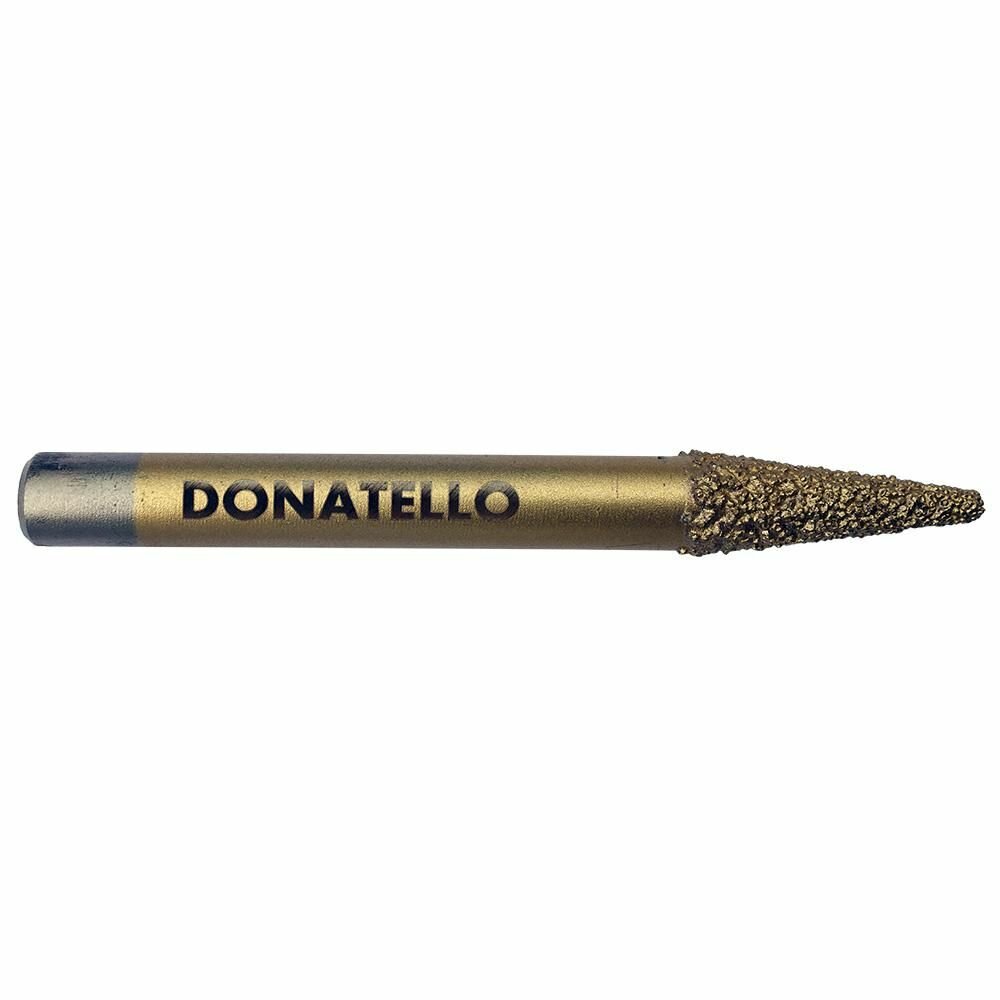 Алмазная фреза DONATELLO для мрамора "Конус" R 1,5 мм, хвостовик 10 мм