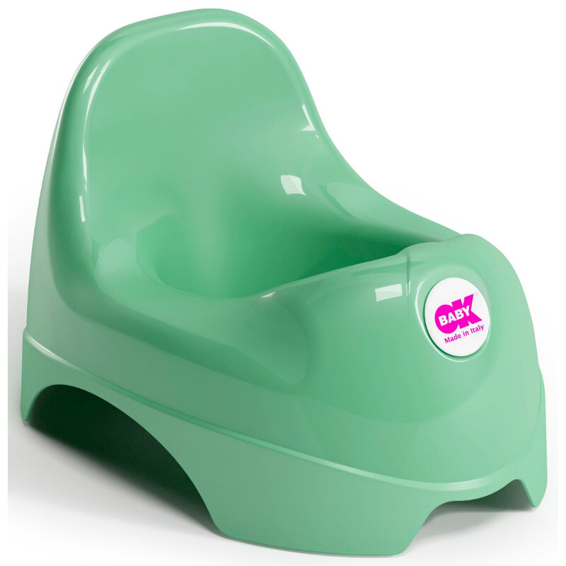 Горшок Ok Baby "Relax", анатомической формы, пластик, зелёный