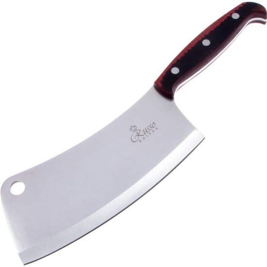 Топорик кухонный Kizlyar Supreme Russo ALEXANDER C AUS-8 RED G10 (Satin, Black-Red G10 Handle)