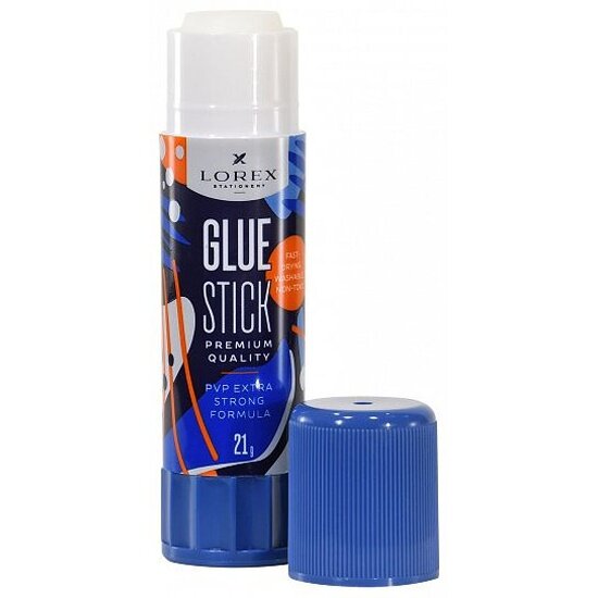 Клей-карандаш Lorex EXTRA 21 г универсальный быстросохнущий PVP
