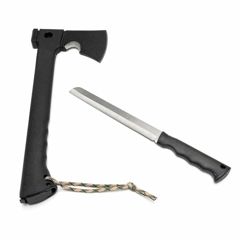 Топор походный туристический , многофункциональный со свитком и ножом в ручке C440