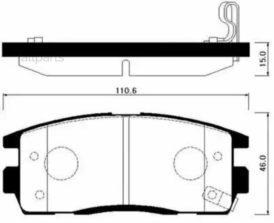 HSB HP2019 Колодки тормозные