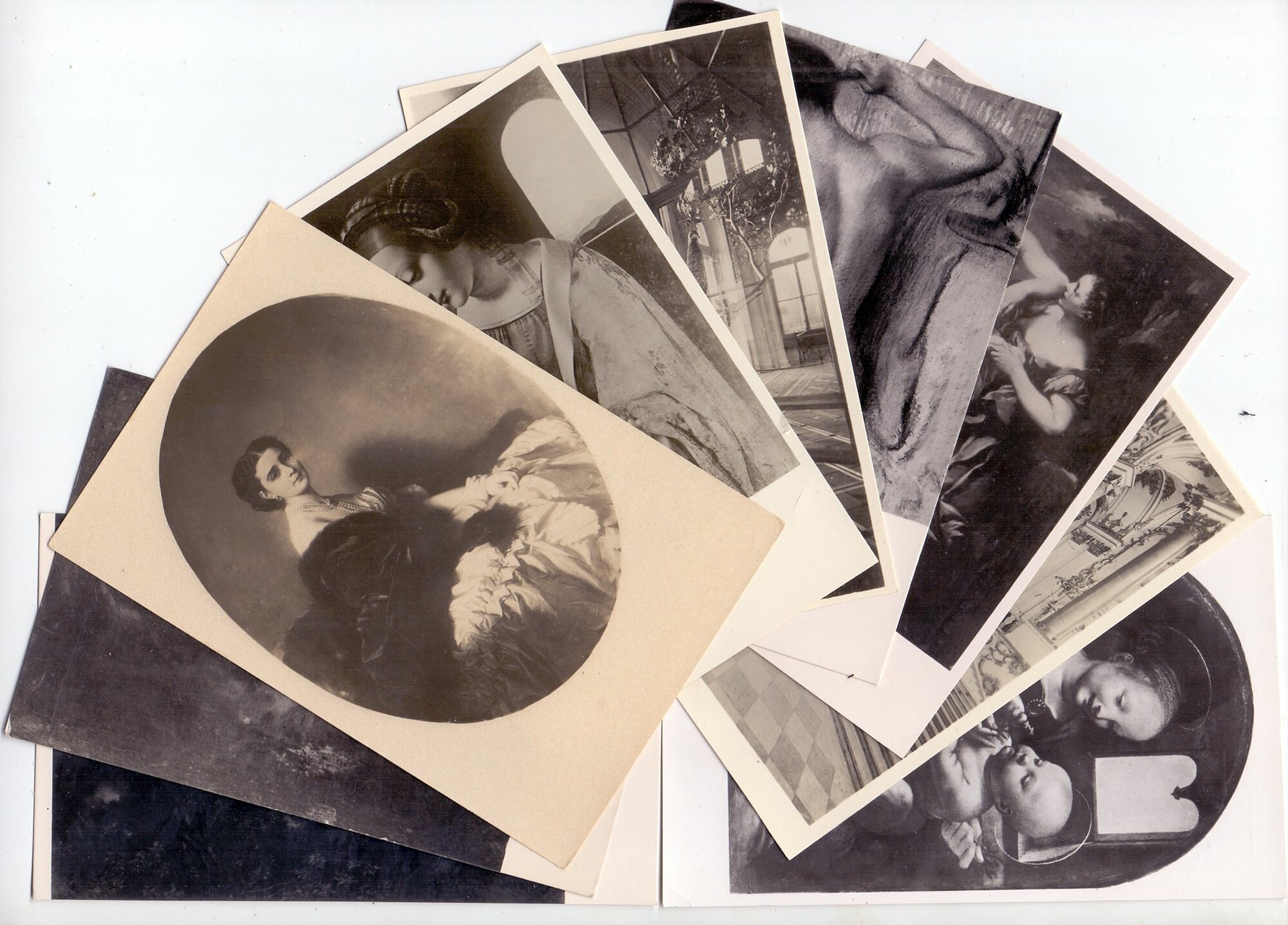 Набор открыток СССР 1952-1964 год. Государственный Эрмитаж, в отличном состоянии 9 штук.