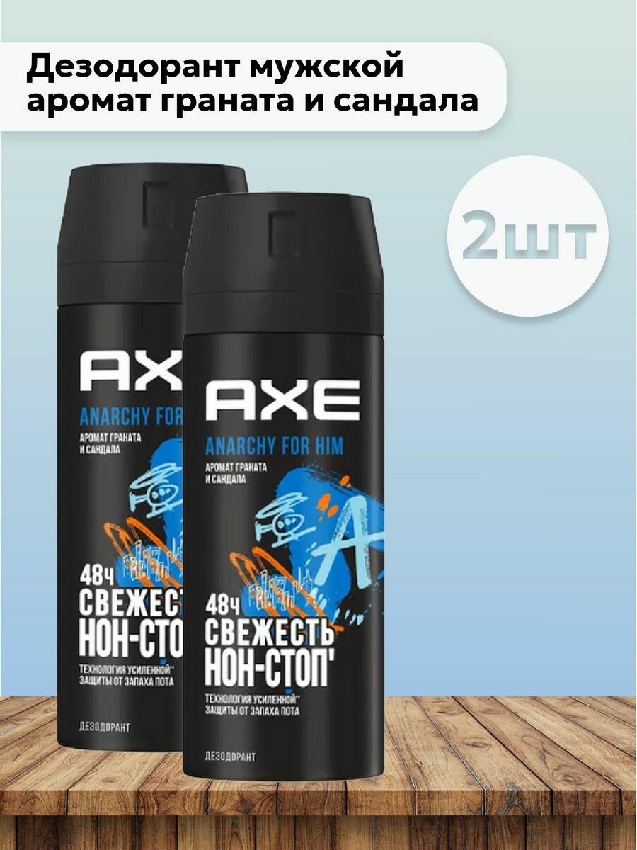 AXE Набор 2шт Дезодорант мужской аромат граната и сандала 150 мл