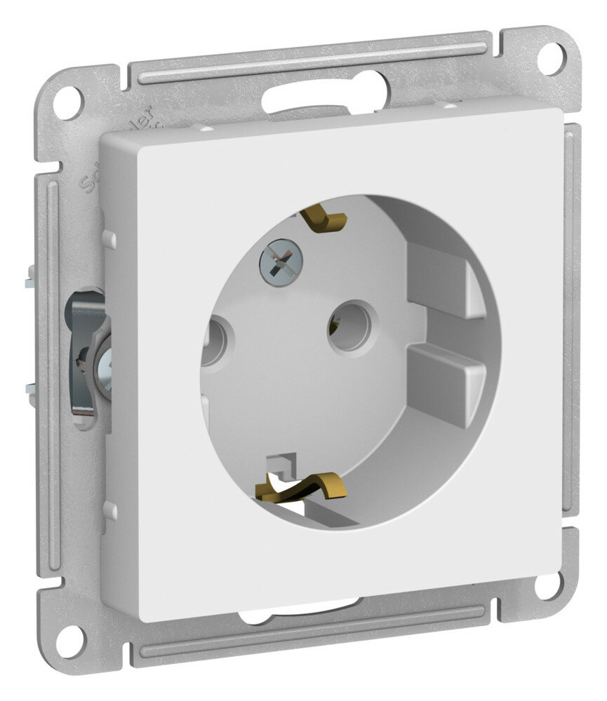 Евророзетка 1 СП 16А Systeme Electric механизм SE AtlasDesign лотос