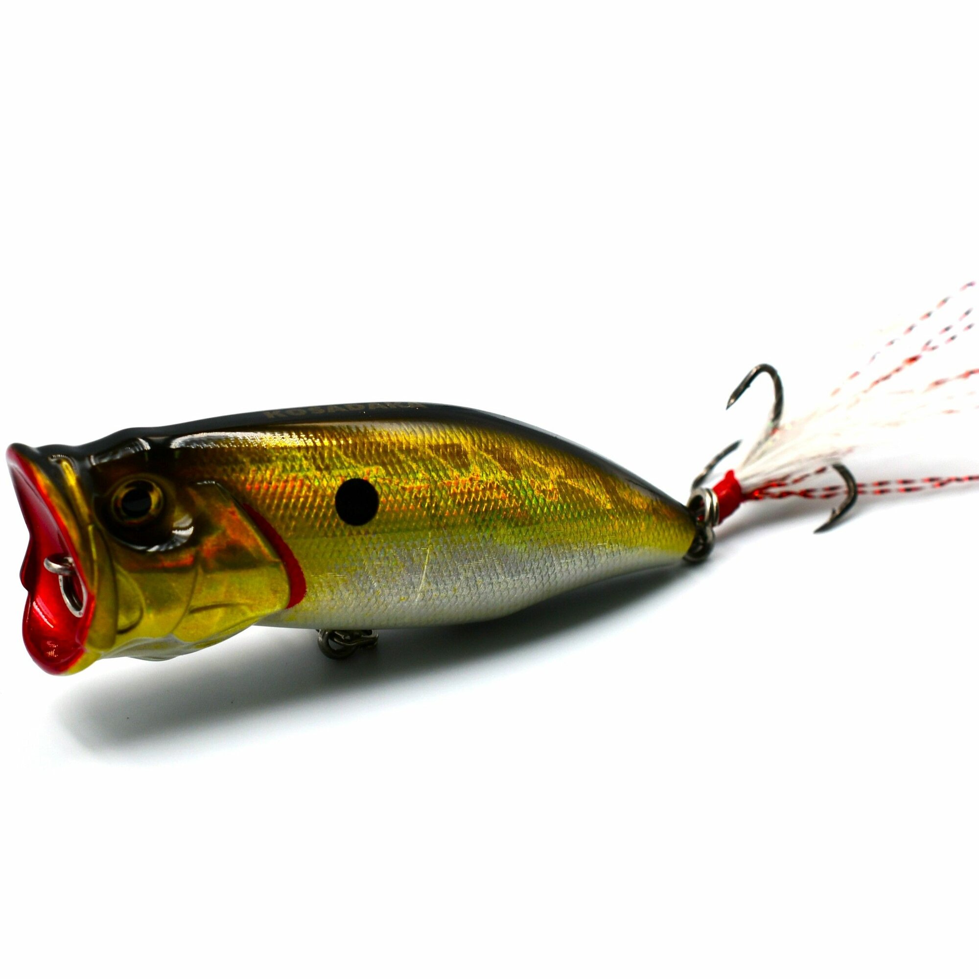 Воблер для рыбалки поппер KOSADAKA Sol Popper 65 мм 10.6 гр на щуку, судак, жерех