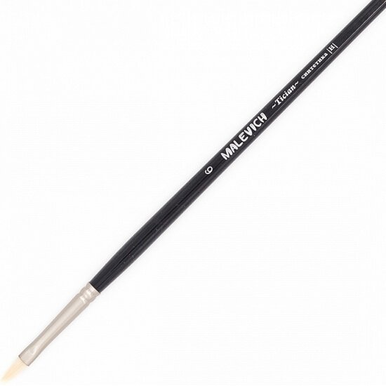 Кисть Малевичъ из синтетики Tician, плоскоовальная №6