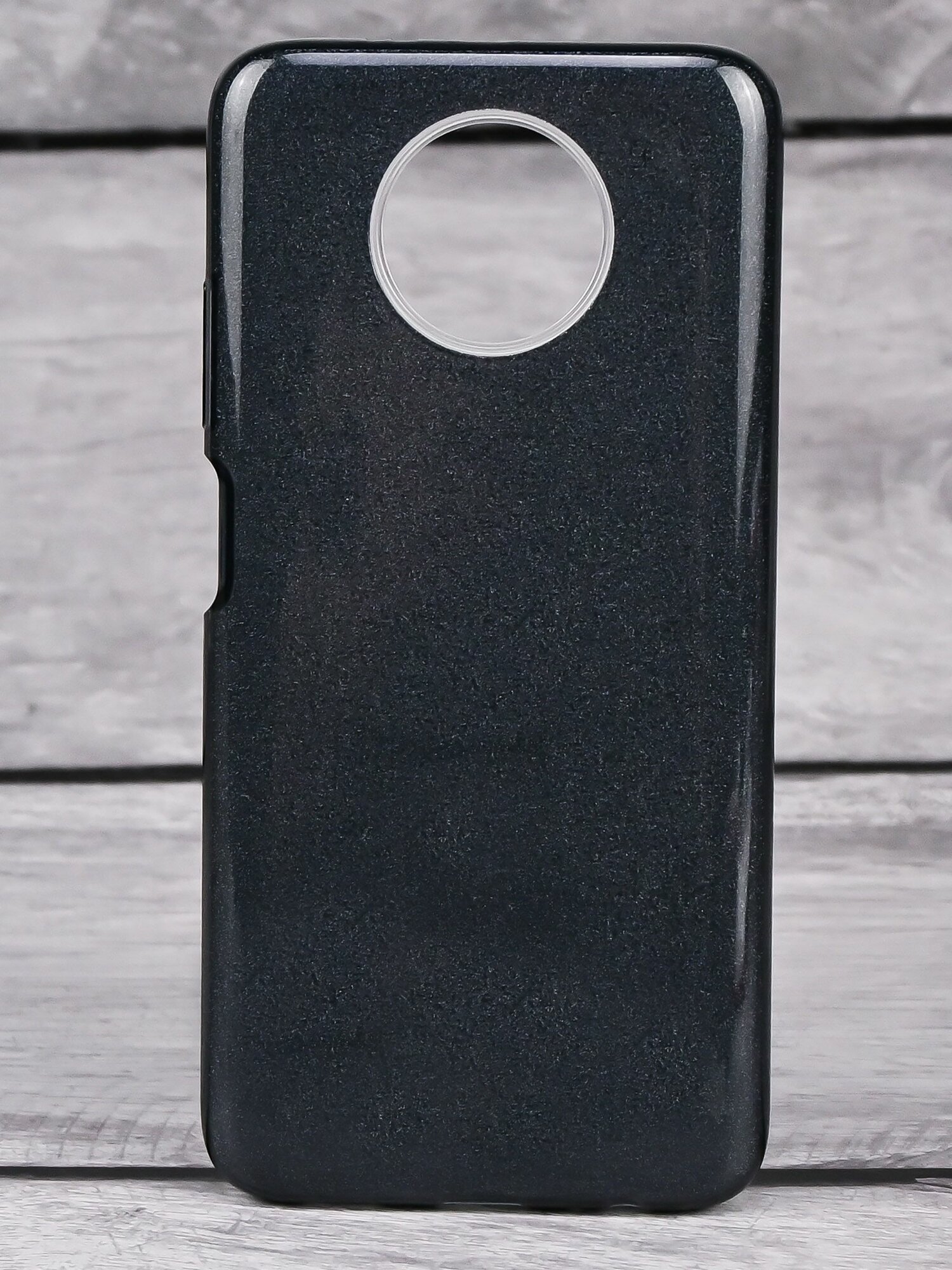 Силиконовый чехол бампер на смартфон Xiaomi Redmi Note 9T переливающийся с блестками, защитная блестящая накладка для телефона Ксаоми редми нот 9т